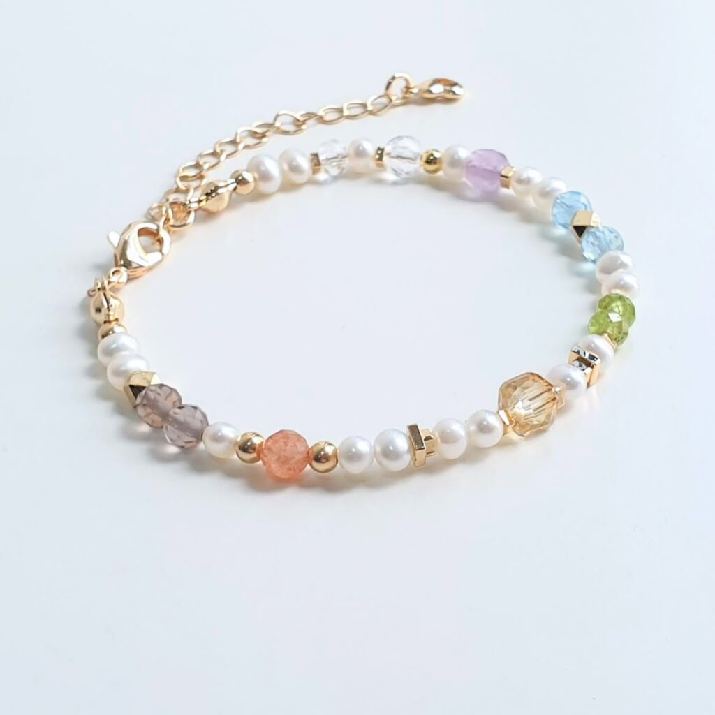 Chain | 7 Chakra+ Pearl | Red Lotus
